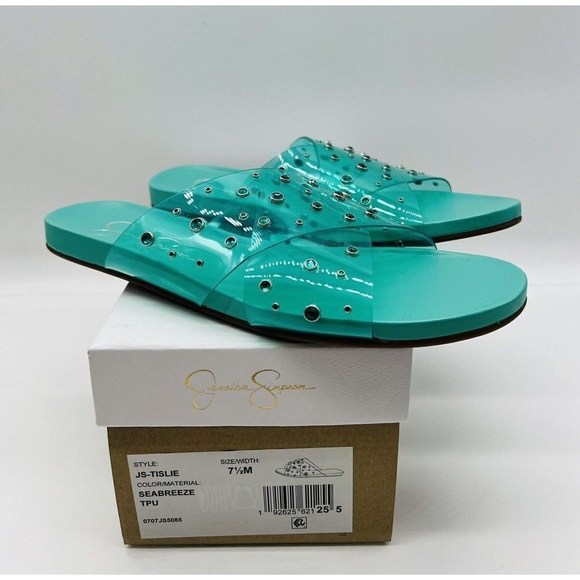 Jessica Simpson | Shoes | Jessica Simpson Womens Tislie Vinyl Slide ...